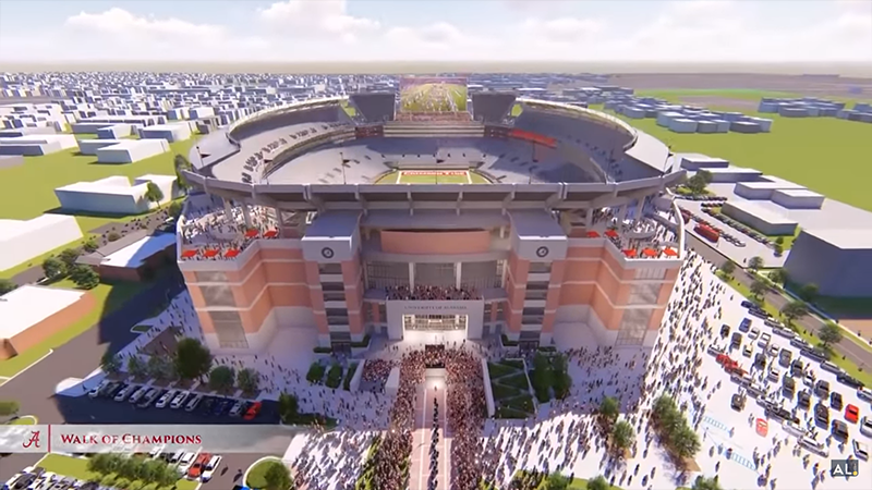 Alabama Crimson Tide's upgrade plans for Bryant-Denny Stadium | Stadia ...