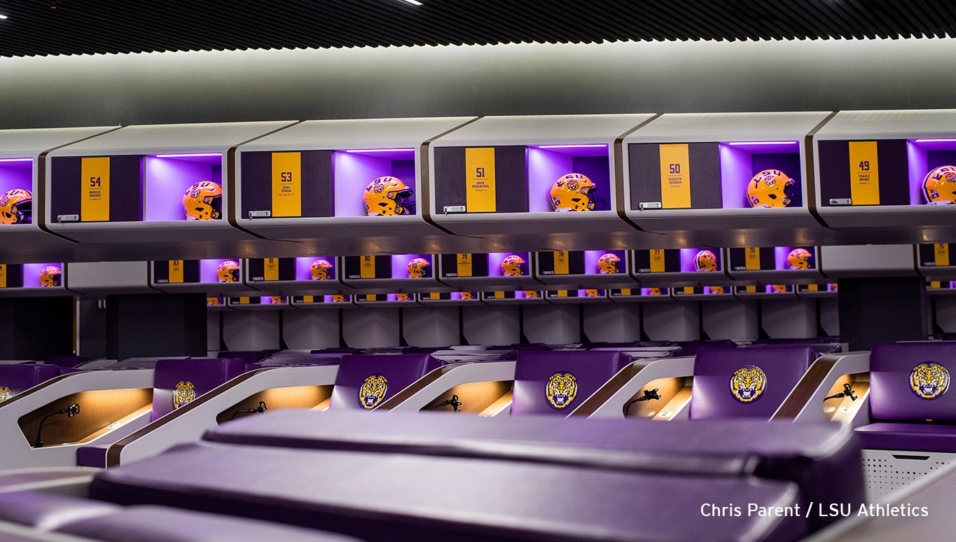LSU football unveils state-of-the-art locker room | Stadia Magazine