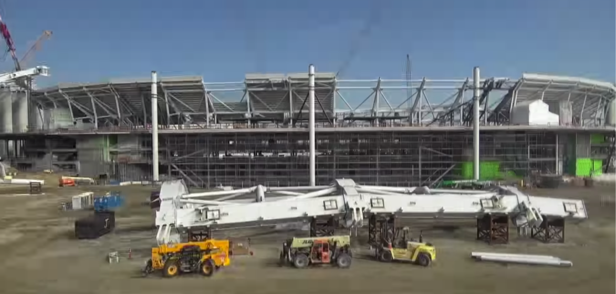 SoFi Stadium construction time-lapse | Stadia Magazine