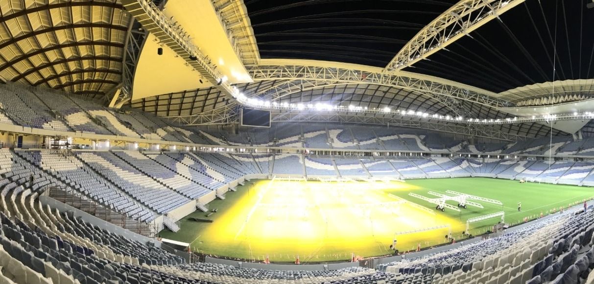 Audio system install at Al Janoub Stadium for Qatar 2022 World Cup ...