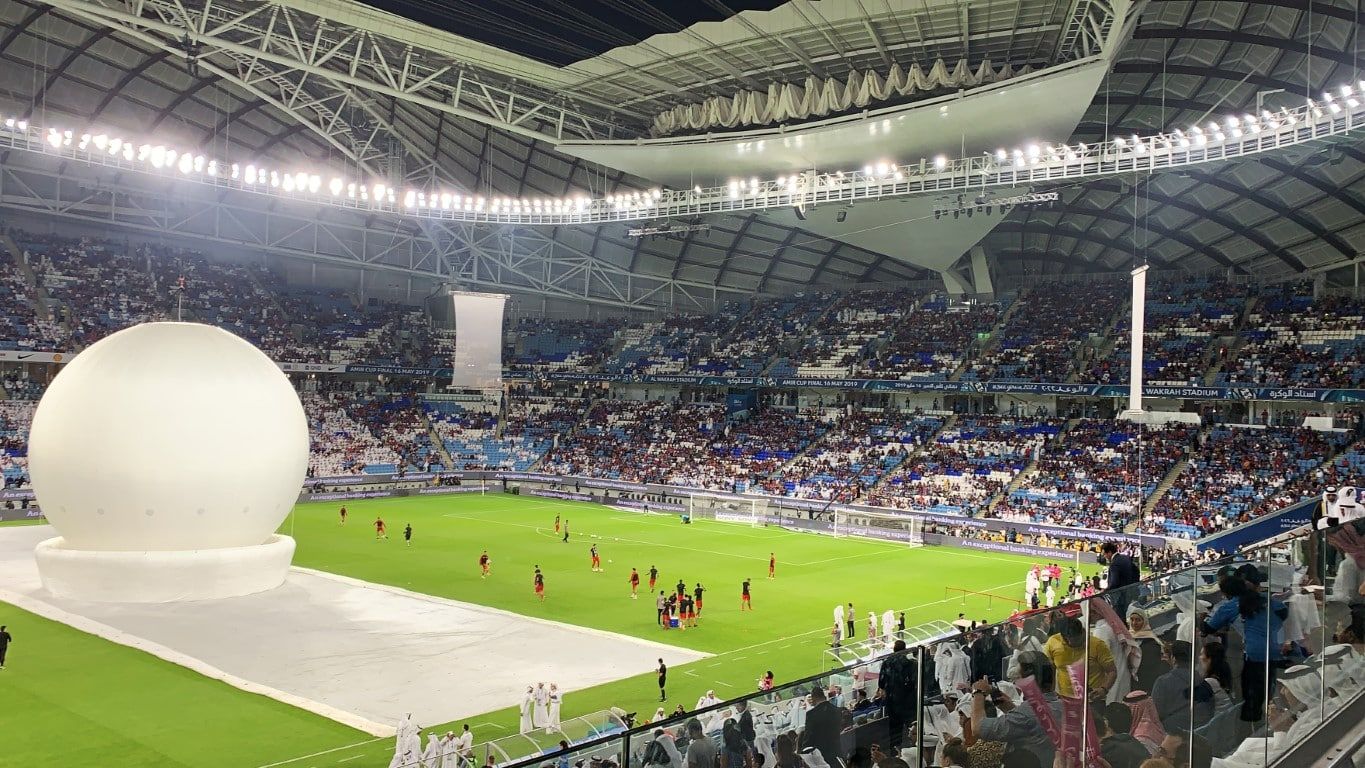 Audio system install at Al Janoub Stadium for Qatar 2022 World Cup ...