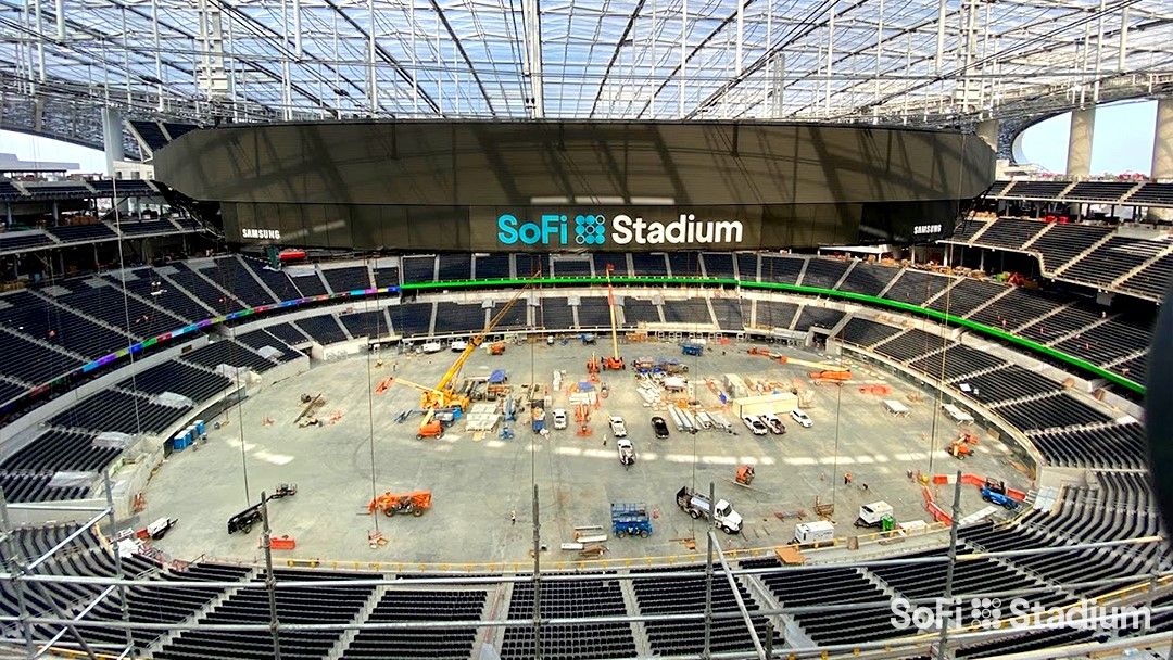 SoFi Stadium installs largest videoboard in sports | Stadia Magazine