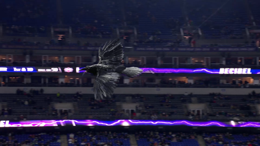 Baltimore Ravens unleash giant-sized augmented reality raven at M&T ...
