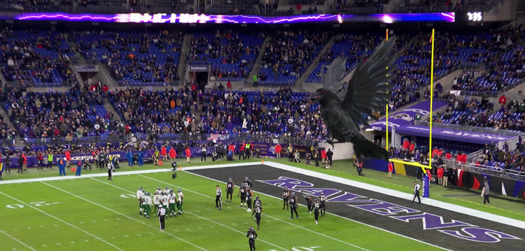 Baltimore Ravens unleash giant-sized augmented reality raven at M&T ...