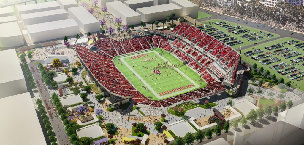 SDSU breaks ground on new Aztec Stadium development | Stadia Magazine