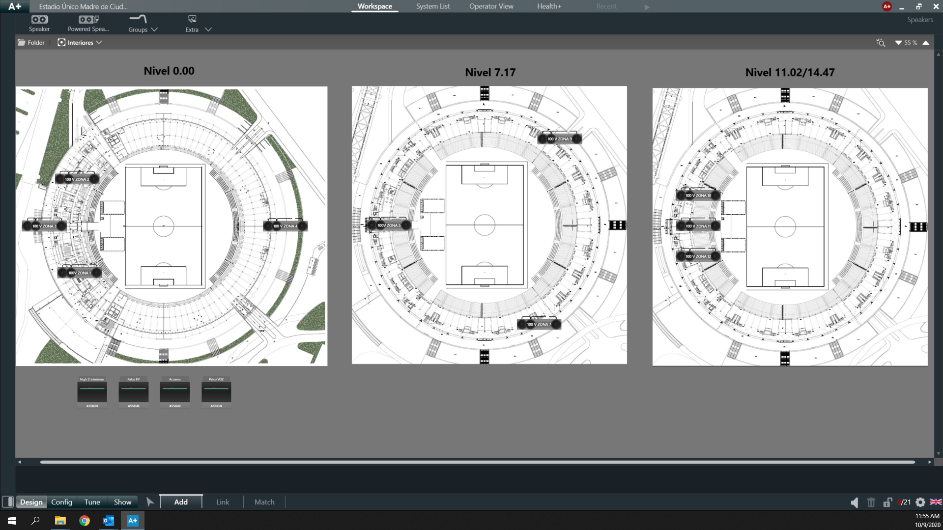 Installing a new sound system at Argentina's latest state-of-the-art ...