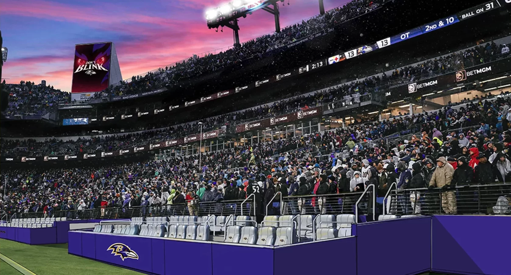 Baltimore Ravens to offer field-level seating at M&T Bank Stadium ...