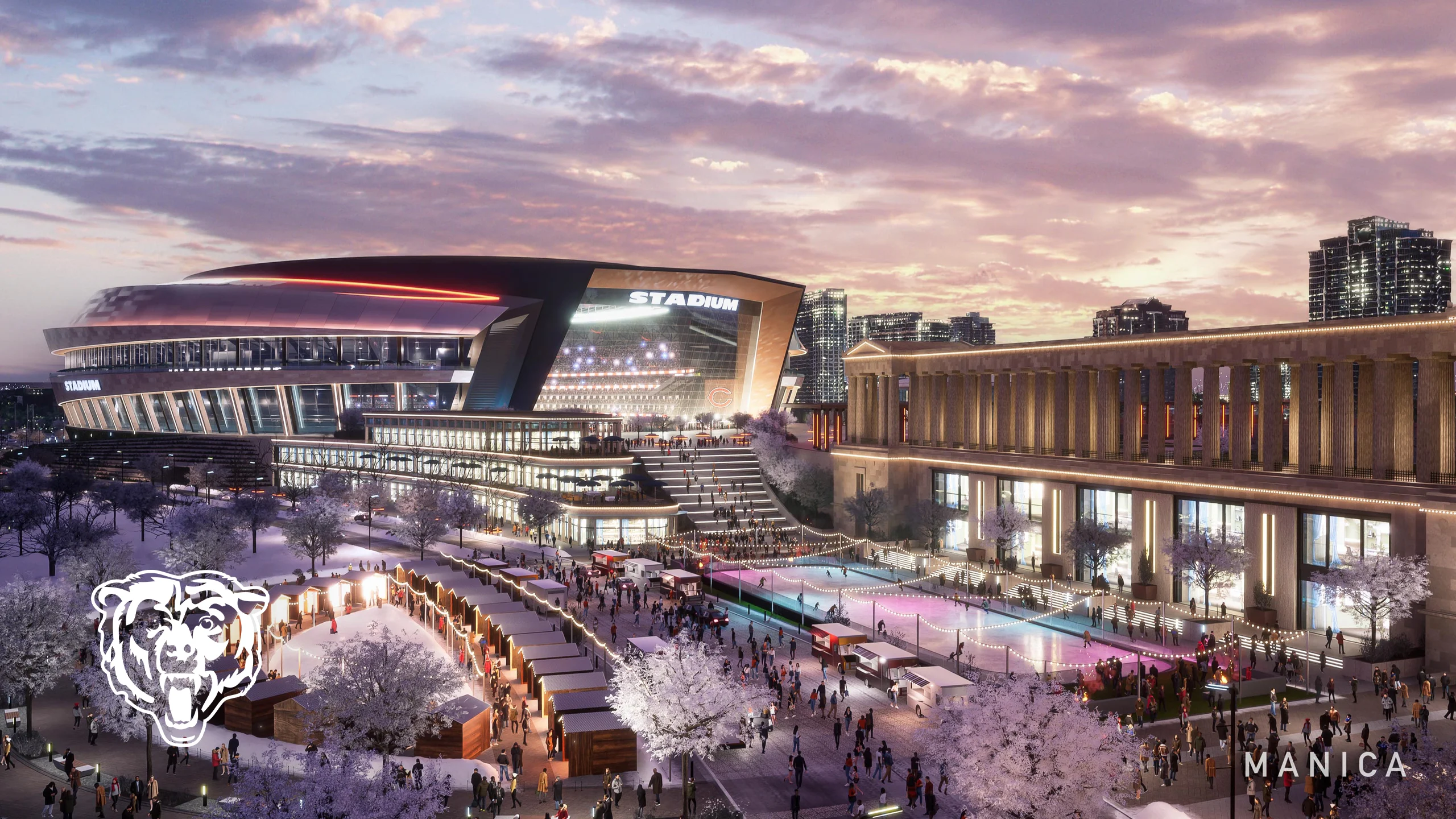 VIDEO: Chicago Bears unveils plans for new stadium and park hub ...