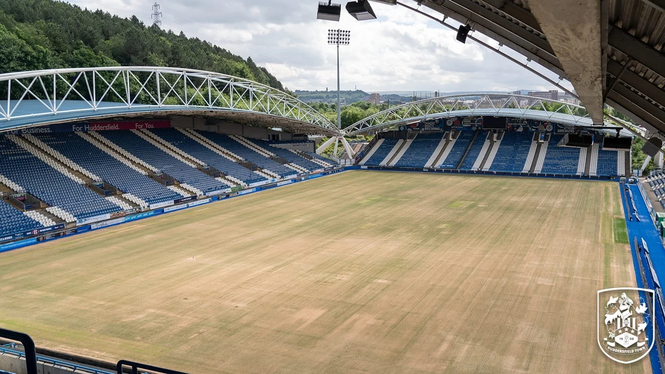 Pitch renovation underway at John Smith’s Stadium | Stadia Magazine