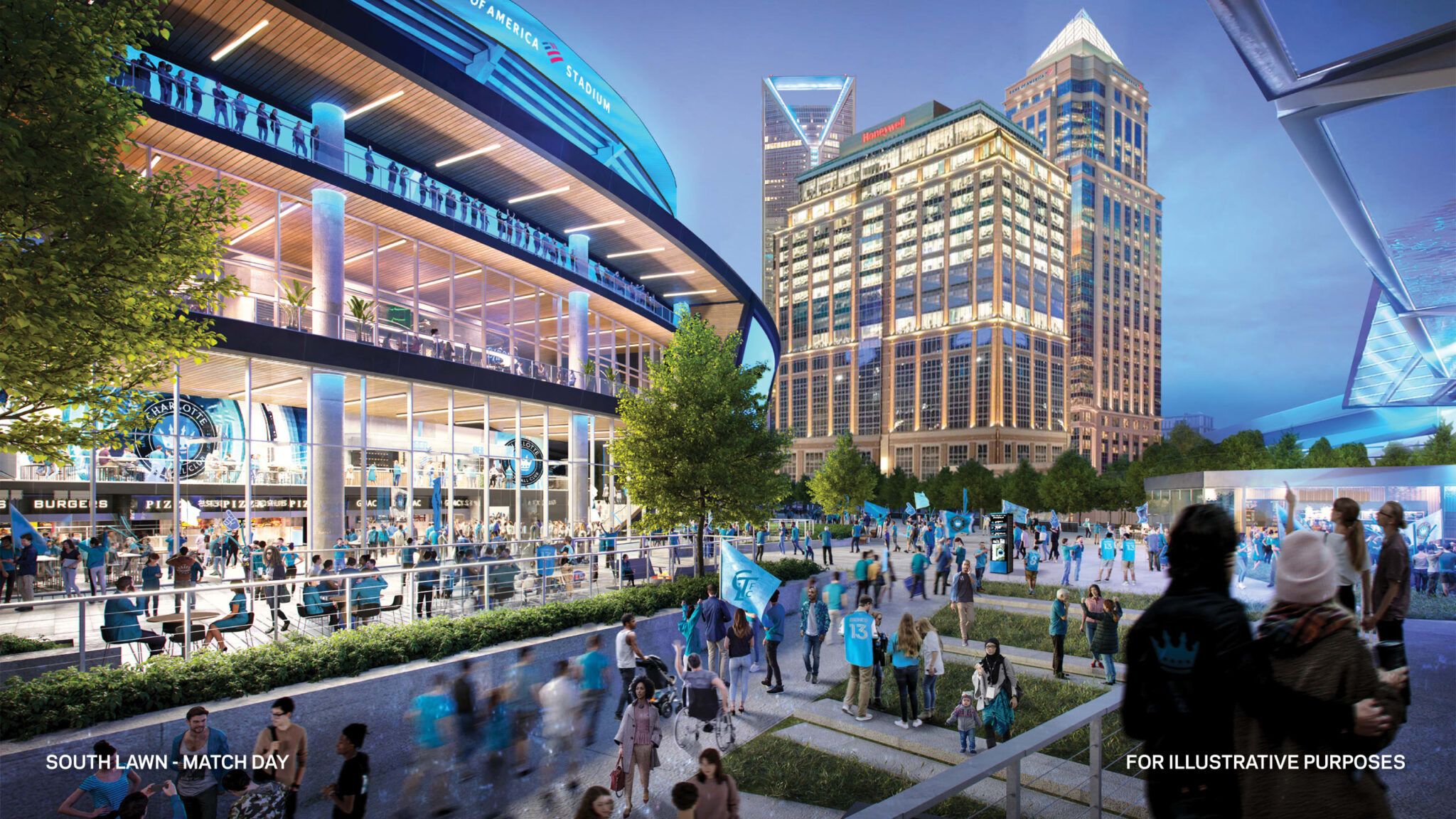 VIDEO: Renovation plans revealed for Bank of America Stadium | Stadia ...