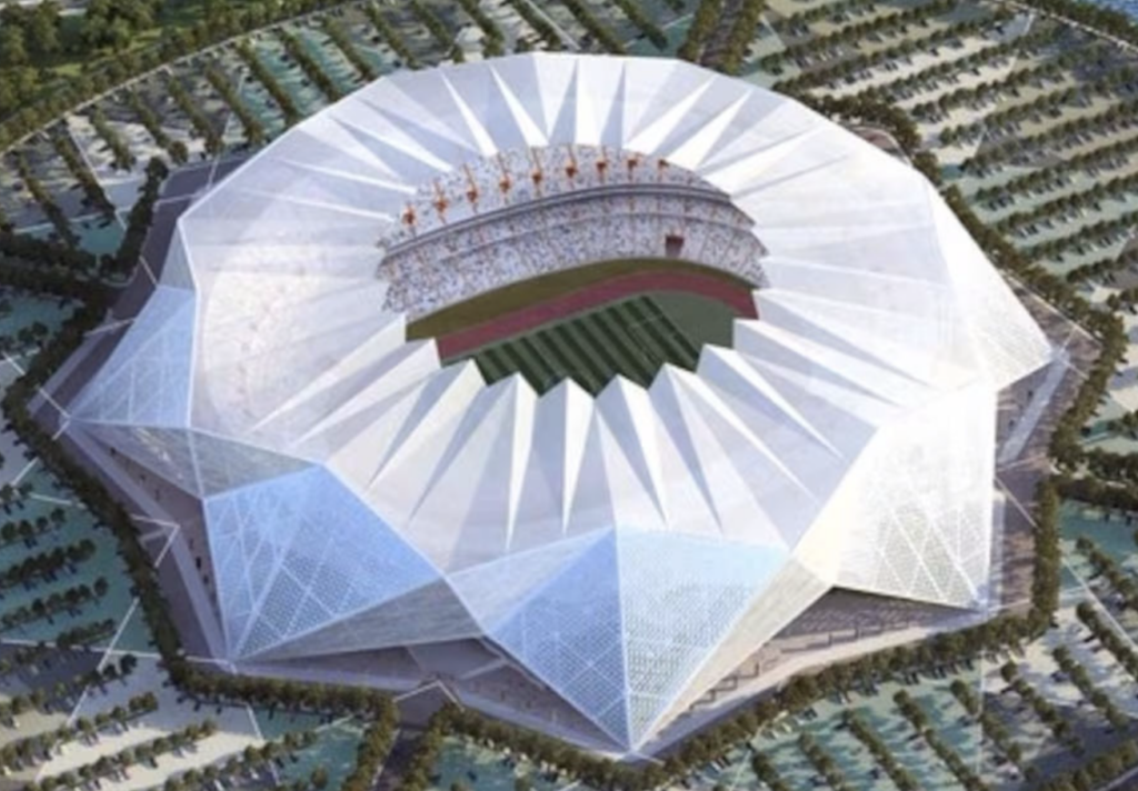 First images emerge of 'world's biggest soccer stadium' in Morocco ...