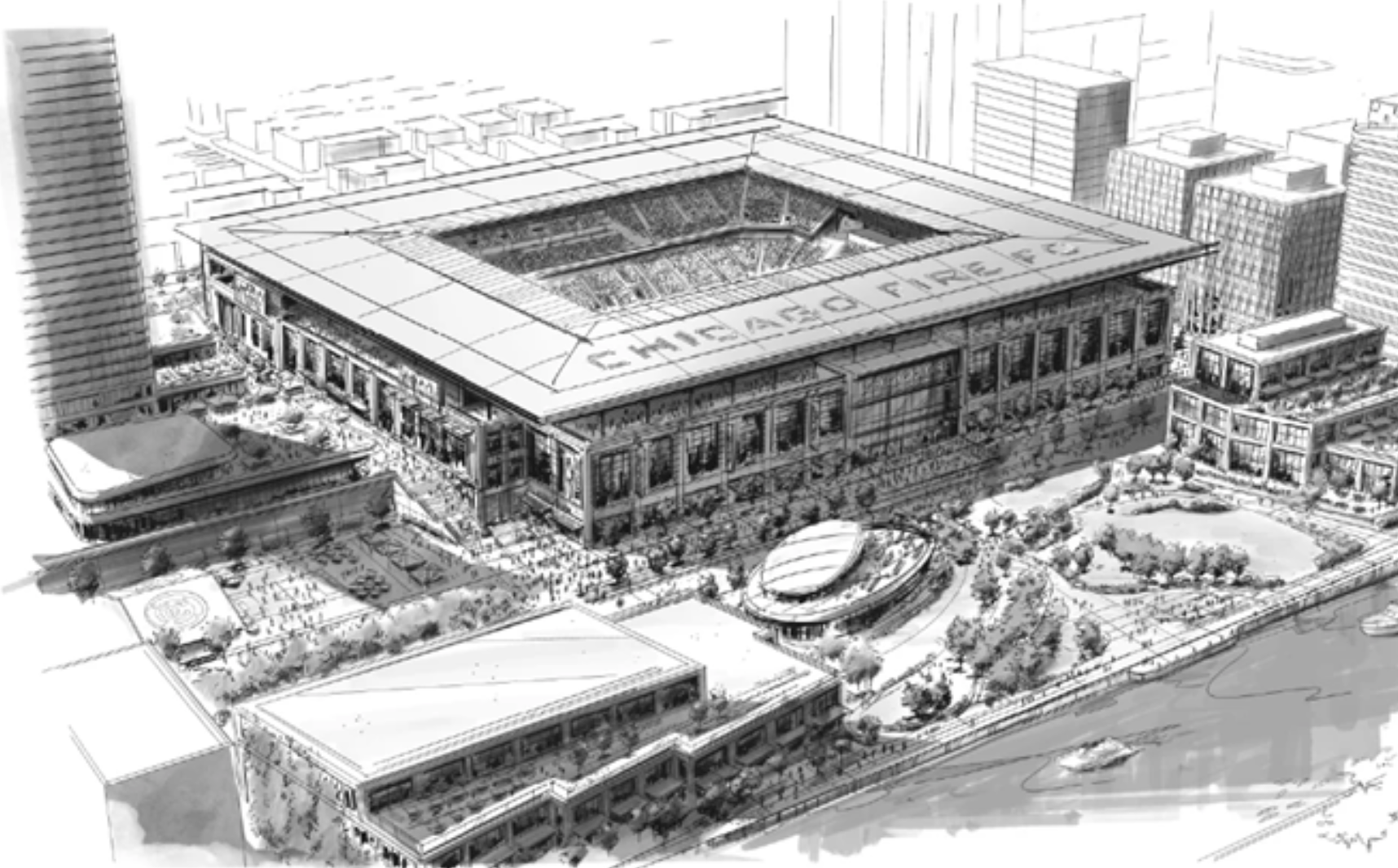 Chicago soccer club announces $650m stadium build in vacant railyard ...