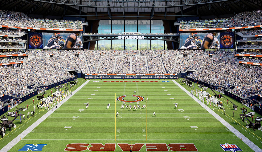 New renderings unveiled for possible Chicago Bears Stadium in Arlington ...